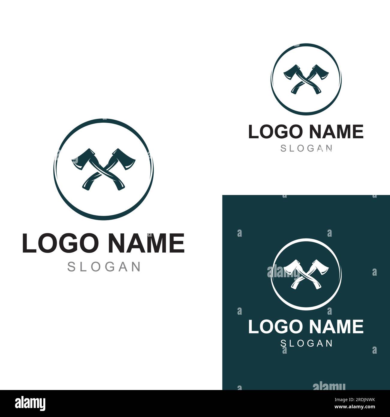 Axe logo/hatchet logo with concept design vector Stock Vector Image ...