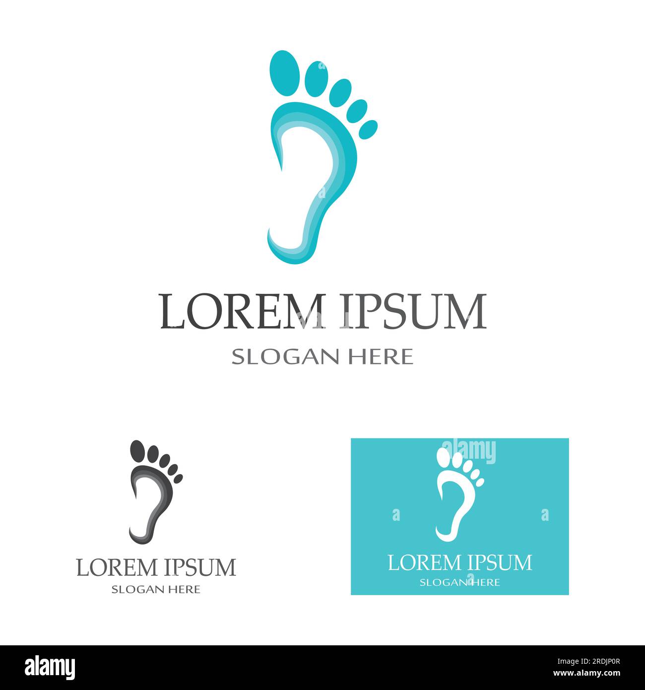 Foot logo icon Stock Vector Images - Alamy