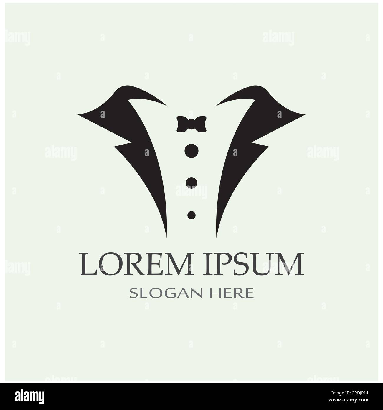 Tuxedo logo icon vector design template Stock Vector Image & Art - Alamy