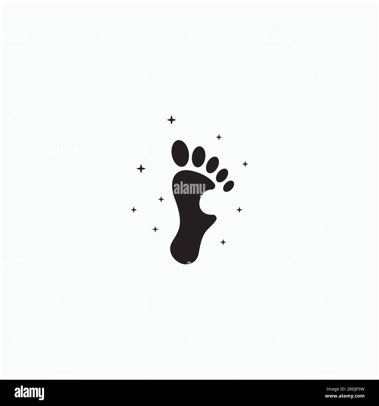 Foot logo design with a modern concept Stock Vector Image & Art - Alamy