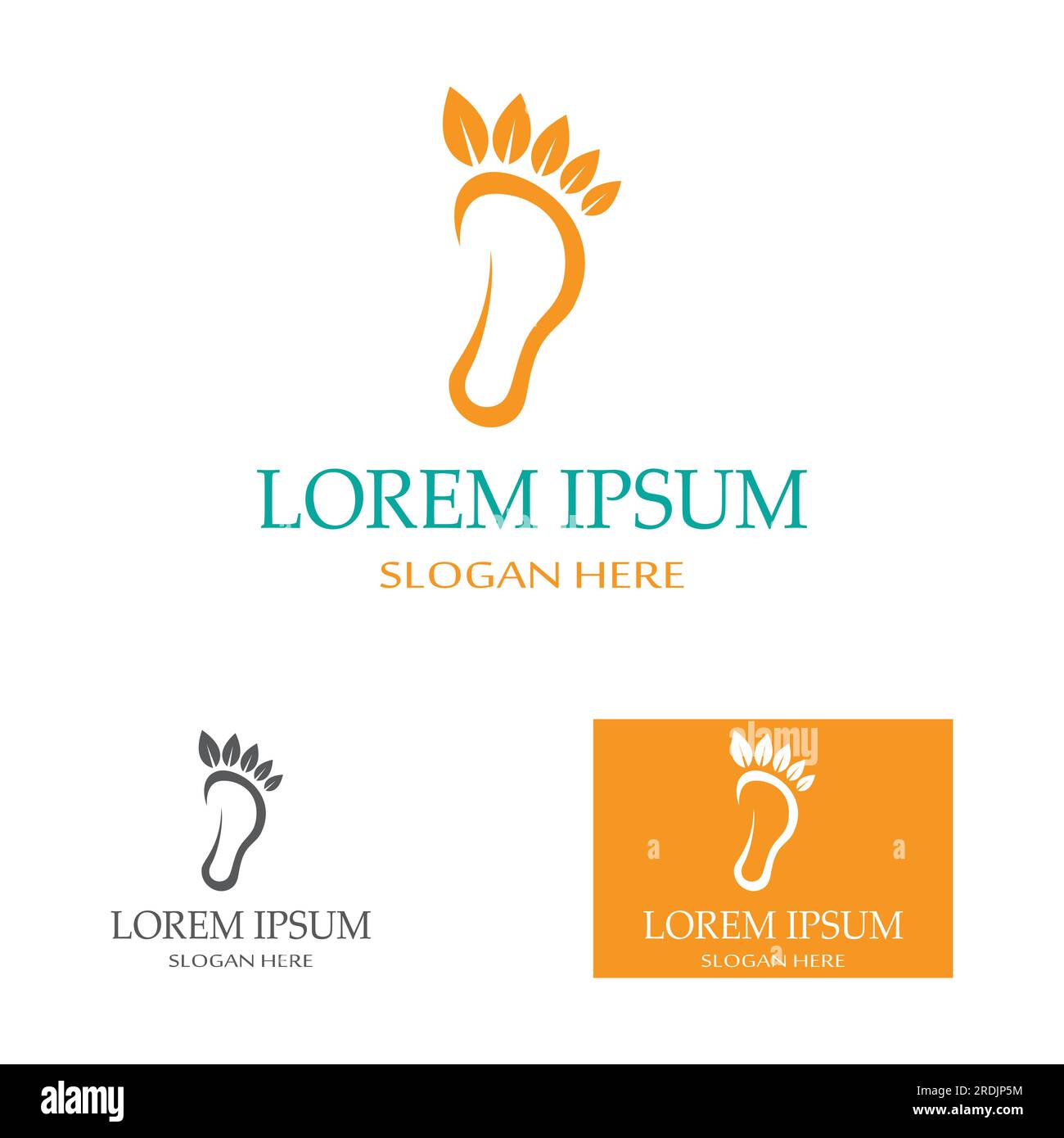 Foot logo design with a modern concept Stock Vector Image & Art - Alamy