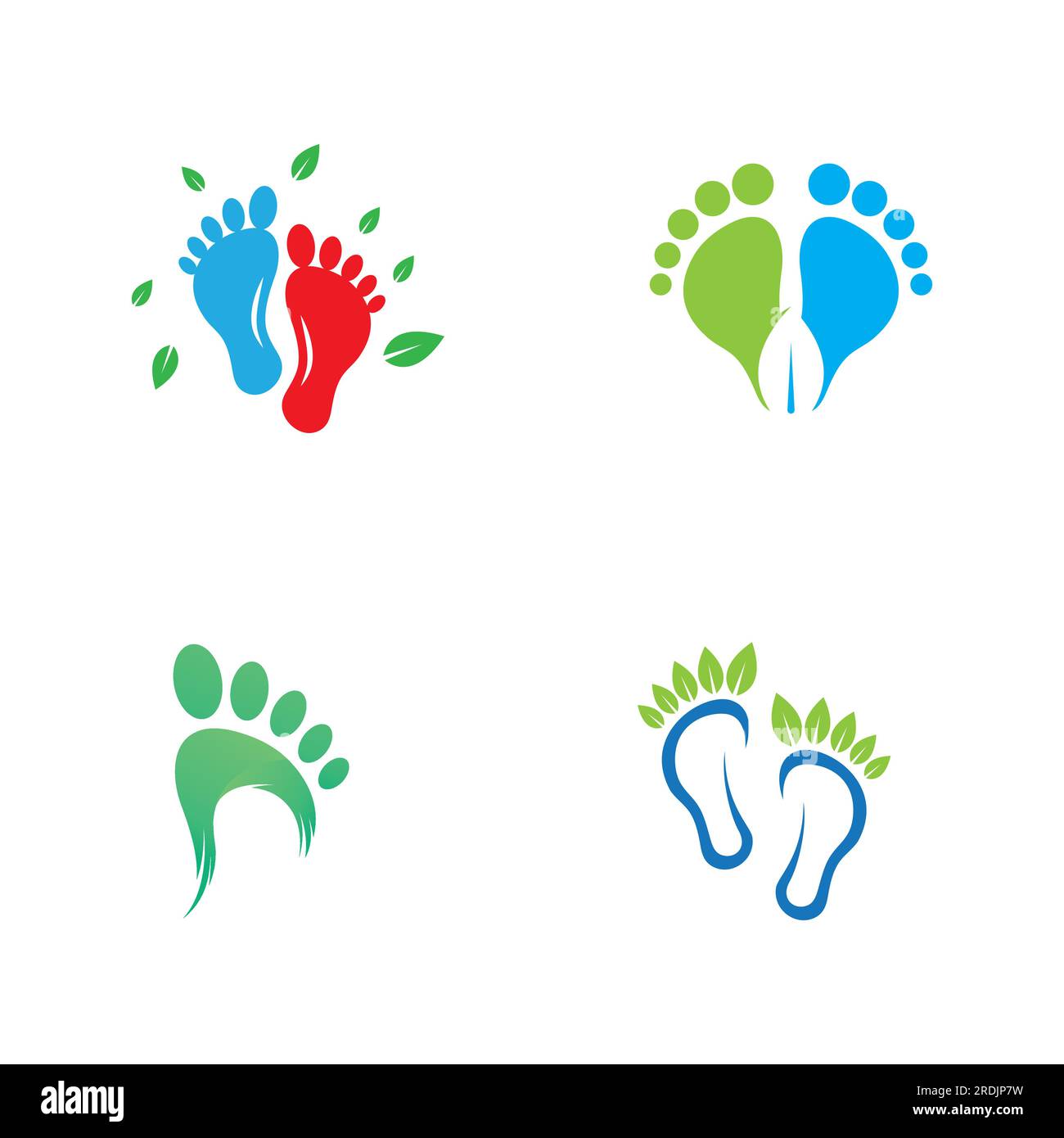 Foot logo design with a modern concept Stock Vector Image & Art - Alamy