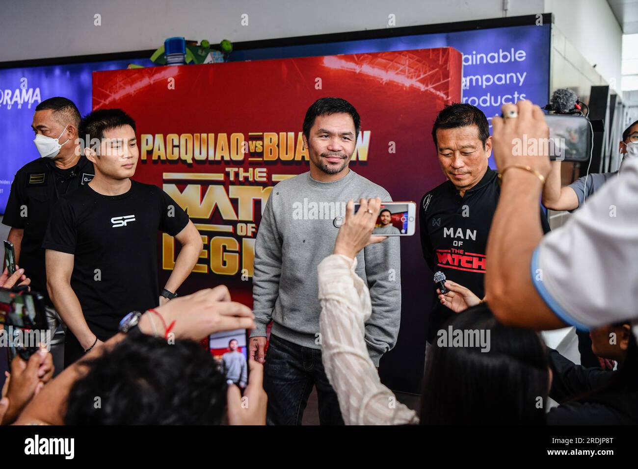 Bangkok, Thailand. 20th July, 2023. Legendary Filipino boxer Manny ...
