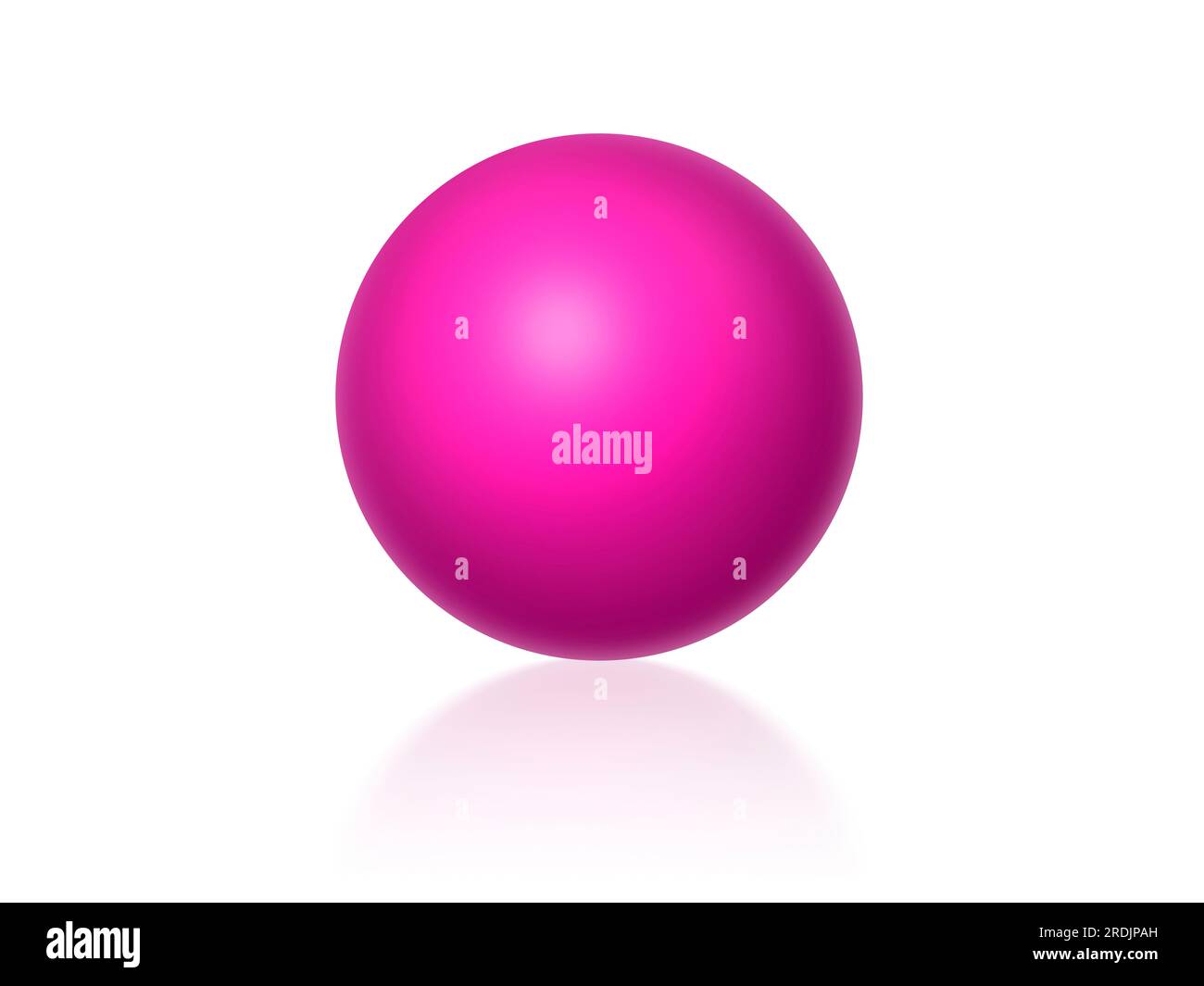 Pink Spheres Isolated on white Background. 3D render Stock Photo - Alamy