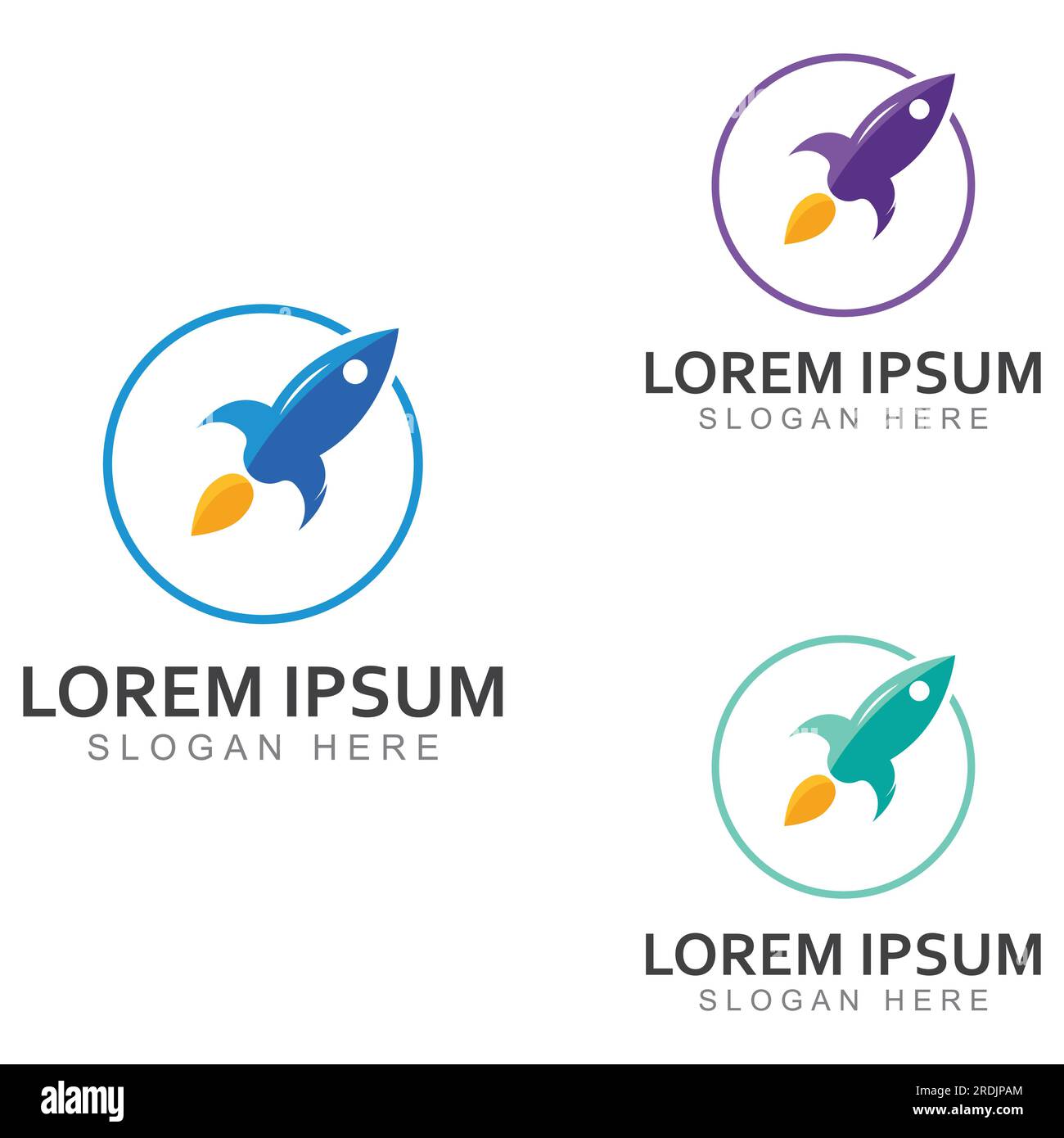 Rocket logo and symbol design vector Stock Vector Image & Art - Alamy