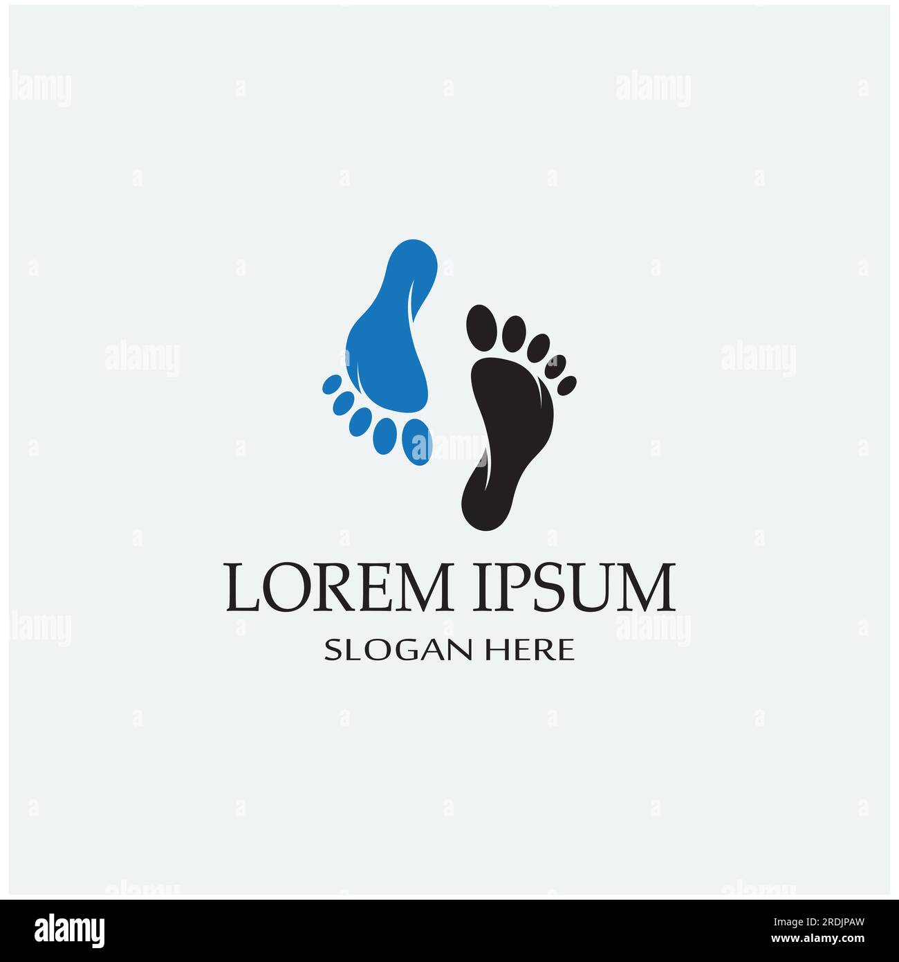 Foot logo design with a modern concept Stock Vector Image & Art - Alamy