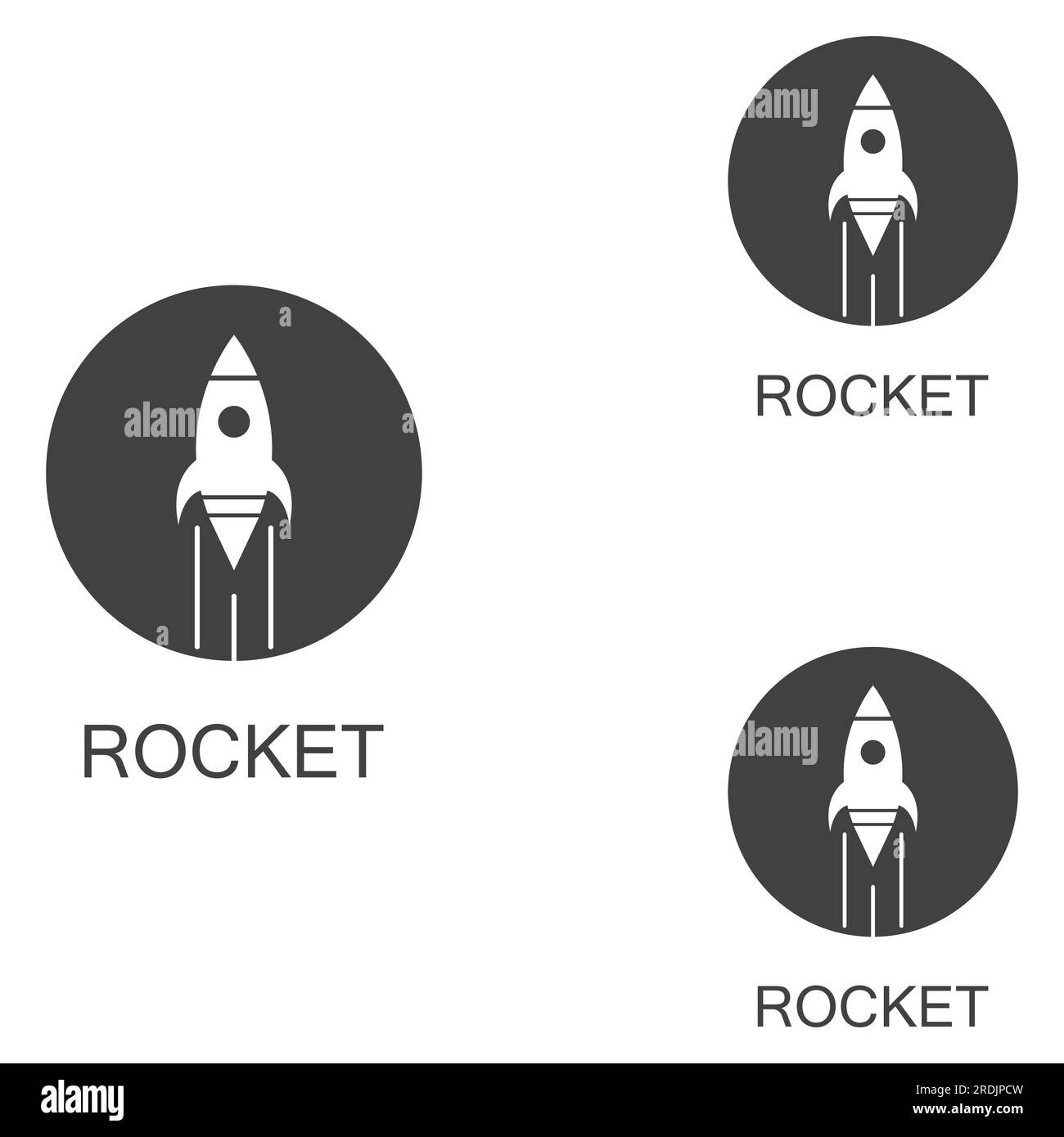 Rocket logo and symbol design vector Stock Vector Image & Art - Alamy