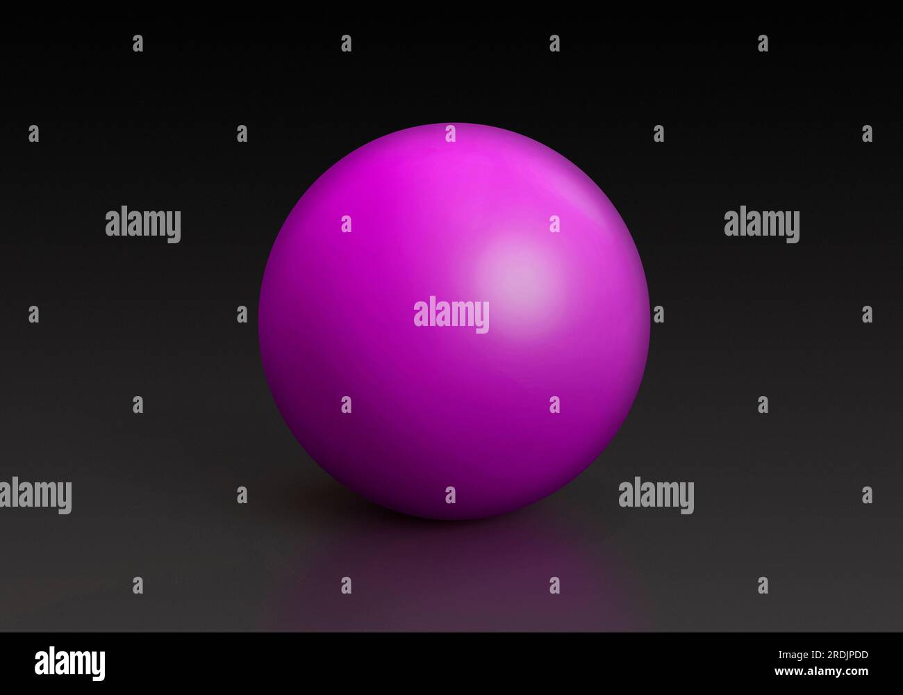Pink spheres Isolated on black background. 3D render Stock Photo - Alamy