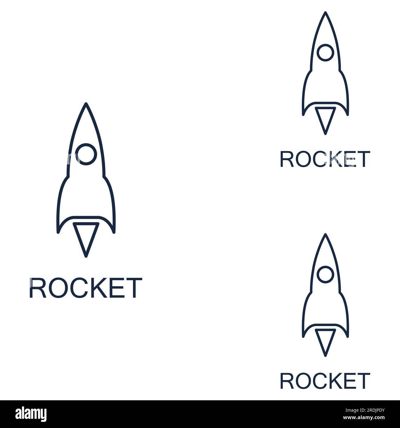 Rocket logo and symbol design vector Stock Vector Image & Art - Alamy