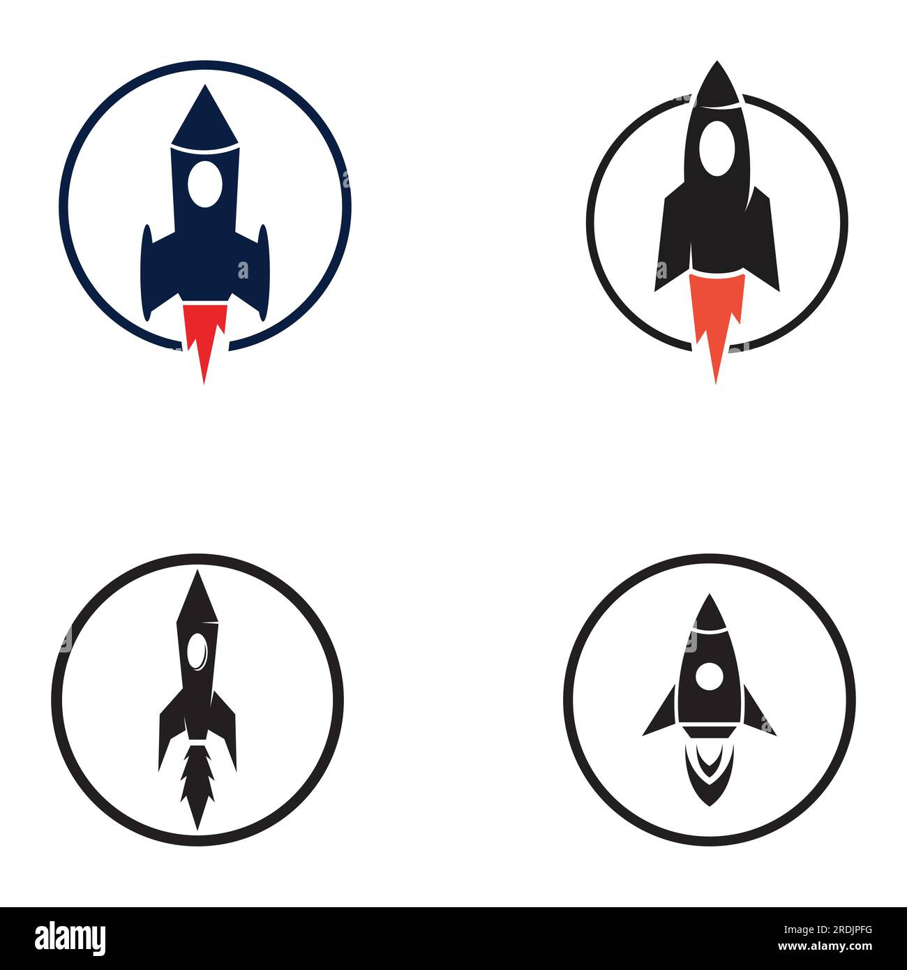 Rocket logo and symbol design vector Stock Vector Image & Art - Alamy