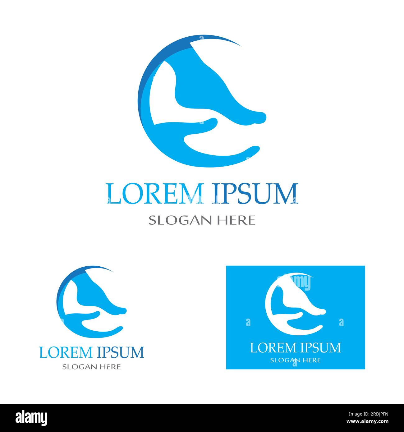 Foot logo design with a modern concept Stock Vector Image & Art - Alamy