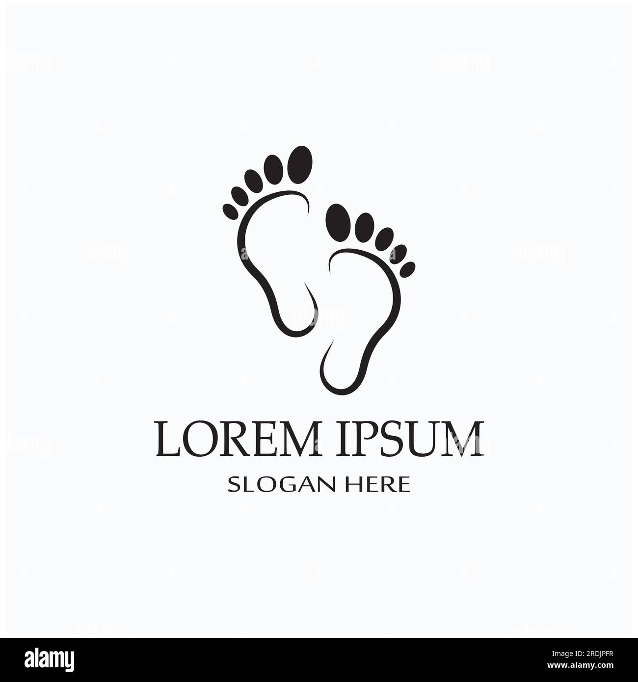 Foot logo design with a modern concept Stock Vector Image & Art - Alamy