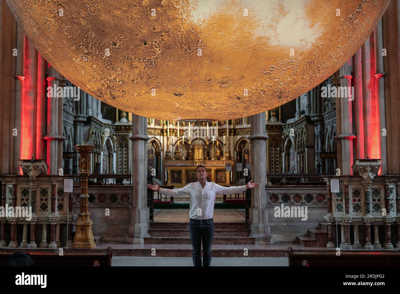 London, UK. 21st July, 2023. Mars: War & Peace by Luke Jerram(pictured ...