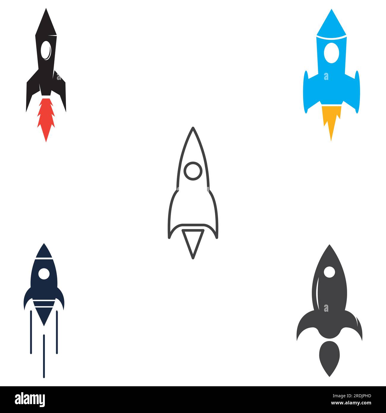 Rocket logo and symbol design vector Stock Vector Image & Art - Alamy