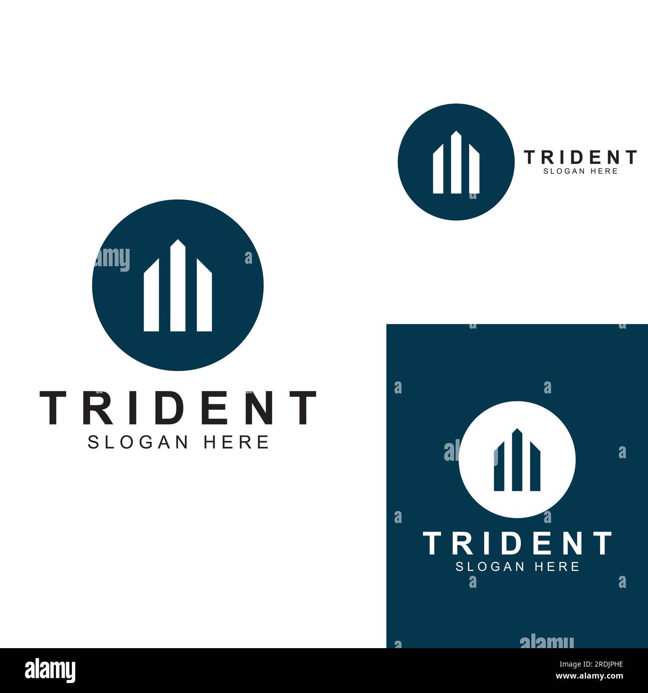 Trident logo using vector design concept Stock Vector Image & Art - Alamy