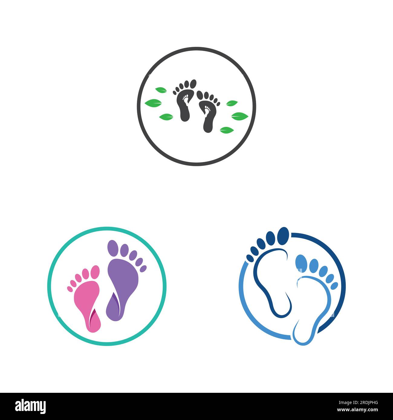 Foot logo design with a modern concept Stock Vector Image & Art - Alamy