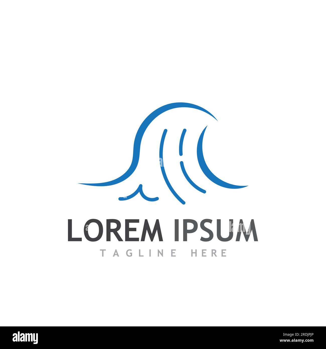 Beach waves vector vectors Cut Out Stock Images & Pictures - Alamy