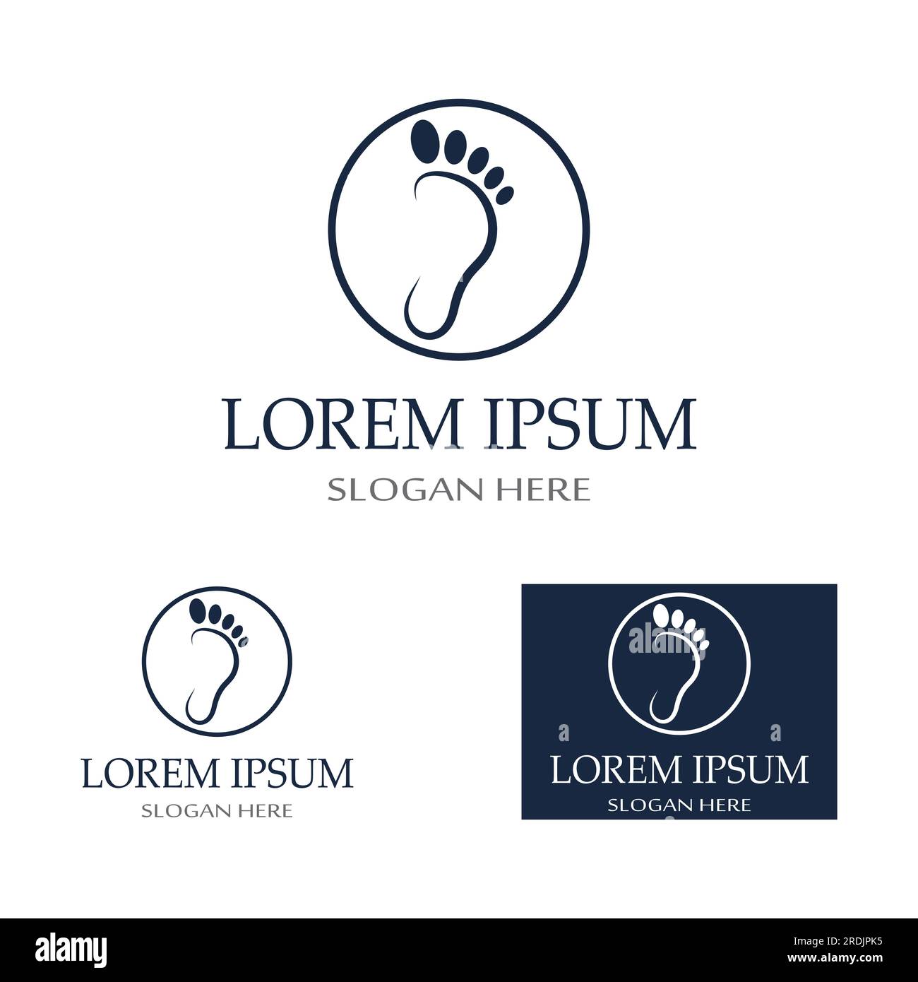 Foot logo design with a modern concept Stock Vector Image & Art - Alamy