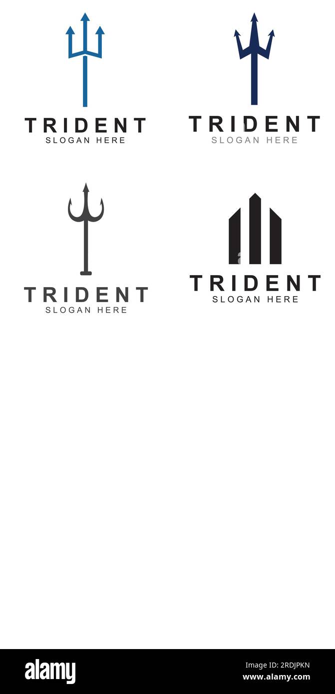 Trident logo using vector design concept Stock Vector Image & Art - Alamy