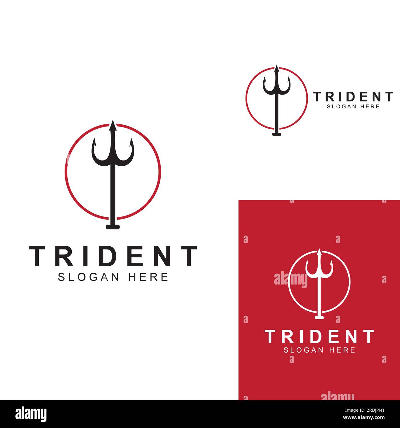 Trident logo using vector design concept Stock Vector Image & Art - Alamy