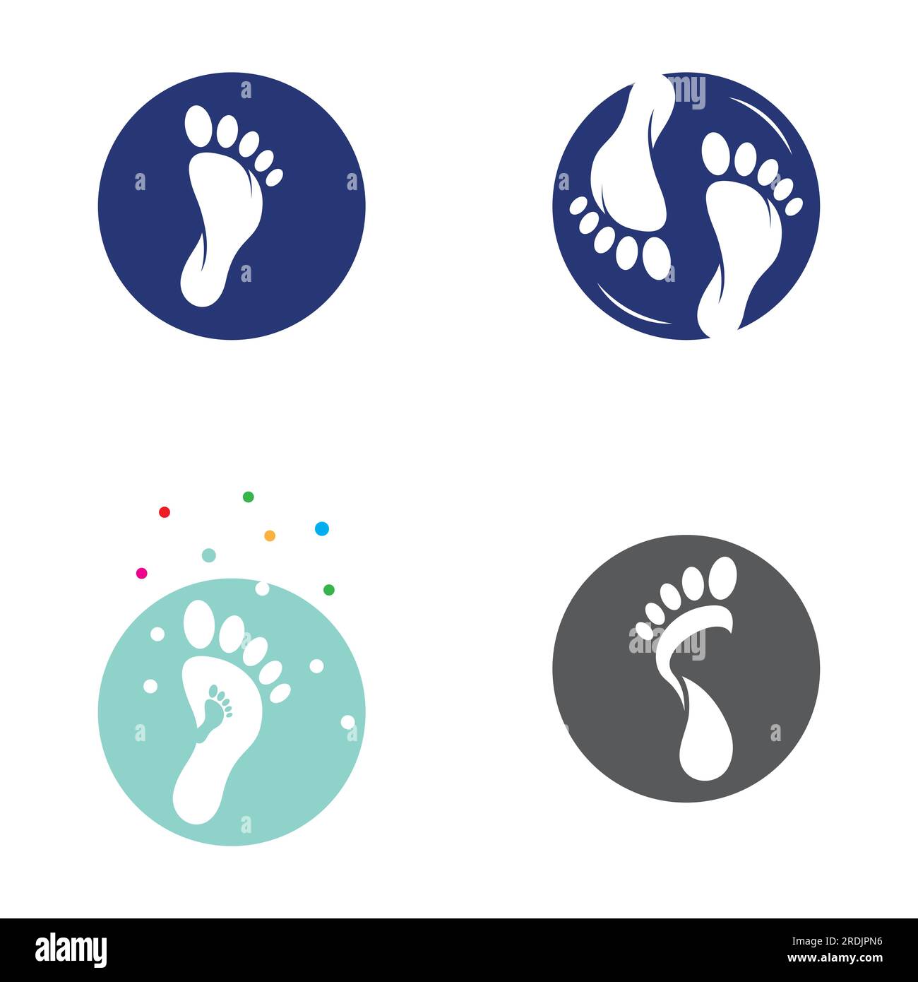 Foot logo design with a modern concept Stock Vector Image & Art - Alamy