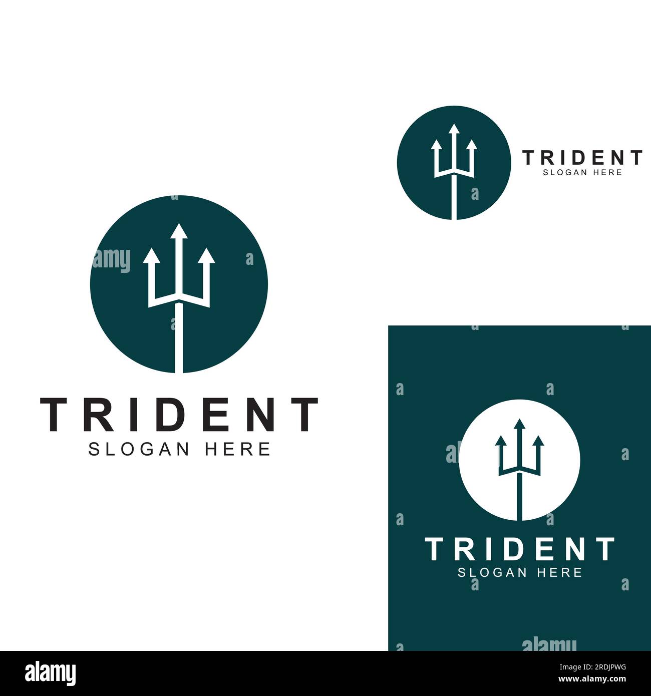 Trident logo using vector design concept Stock Vector Image & Art - Alamy