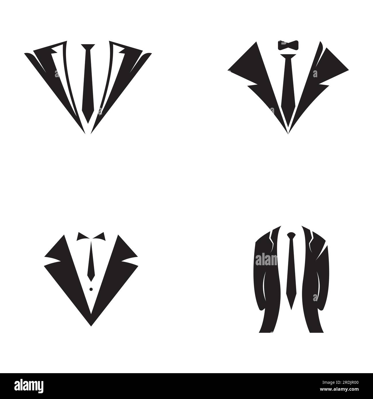 Tuxedo icon and logo for menswear , design template Stock Vector Image ...