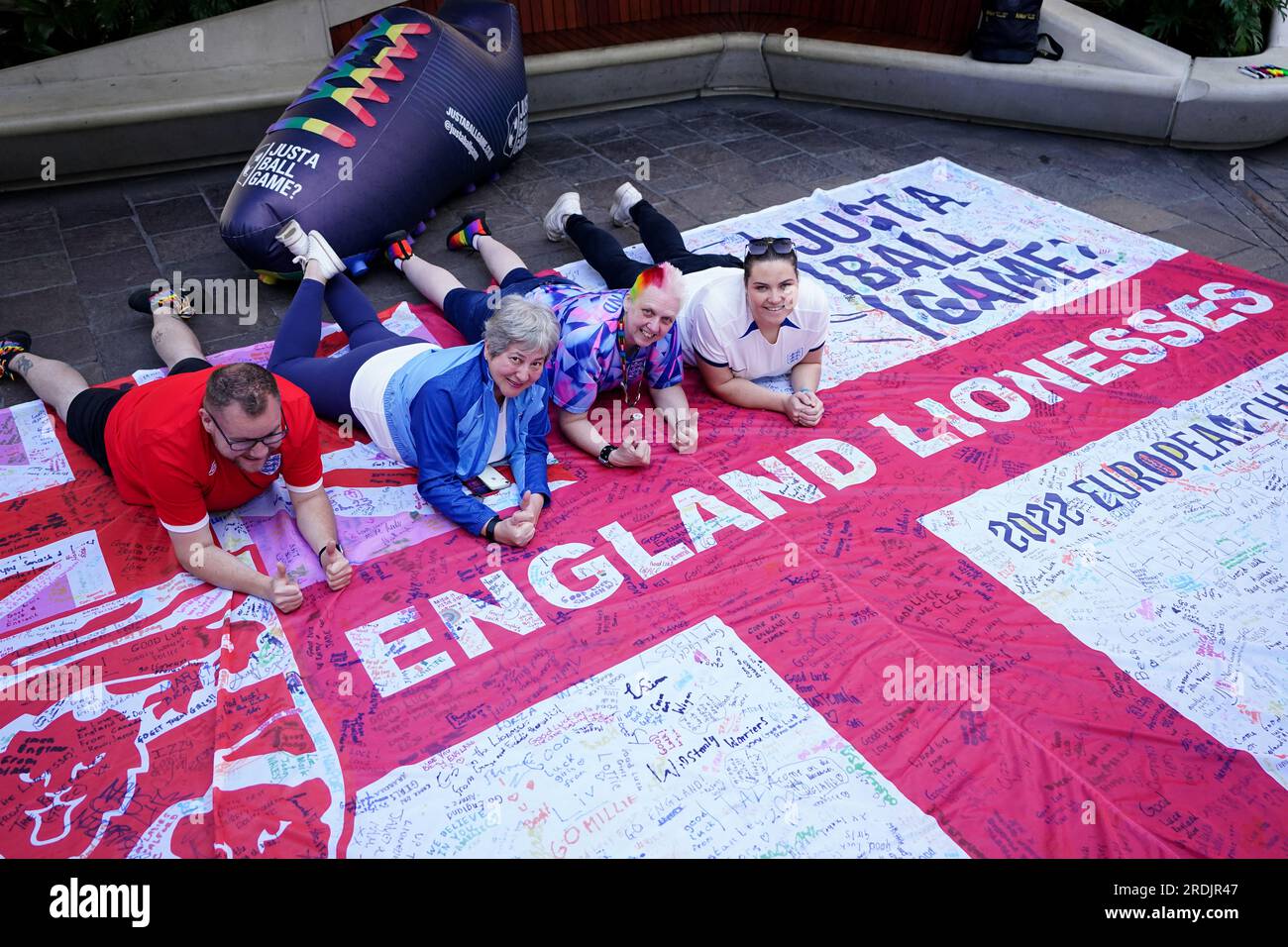 British high commissioner, Vicki Treadell, poses for photos with ...