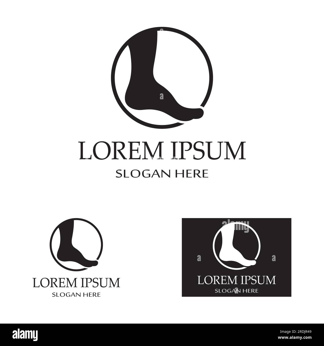 Foot logo design with a modern concept Stock Vector Image & Art - Alamy