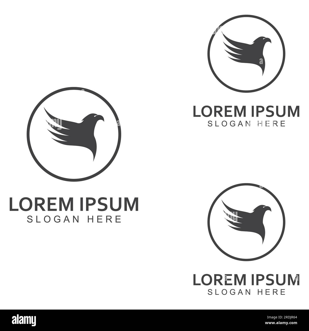 Falcon Eagle Bird logo and symbol illustration Stock Vector Image & Art ...