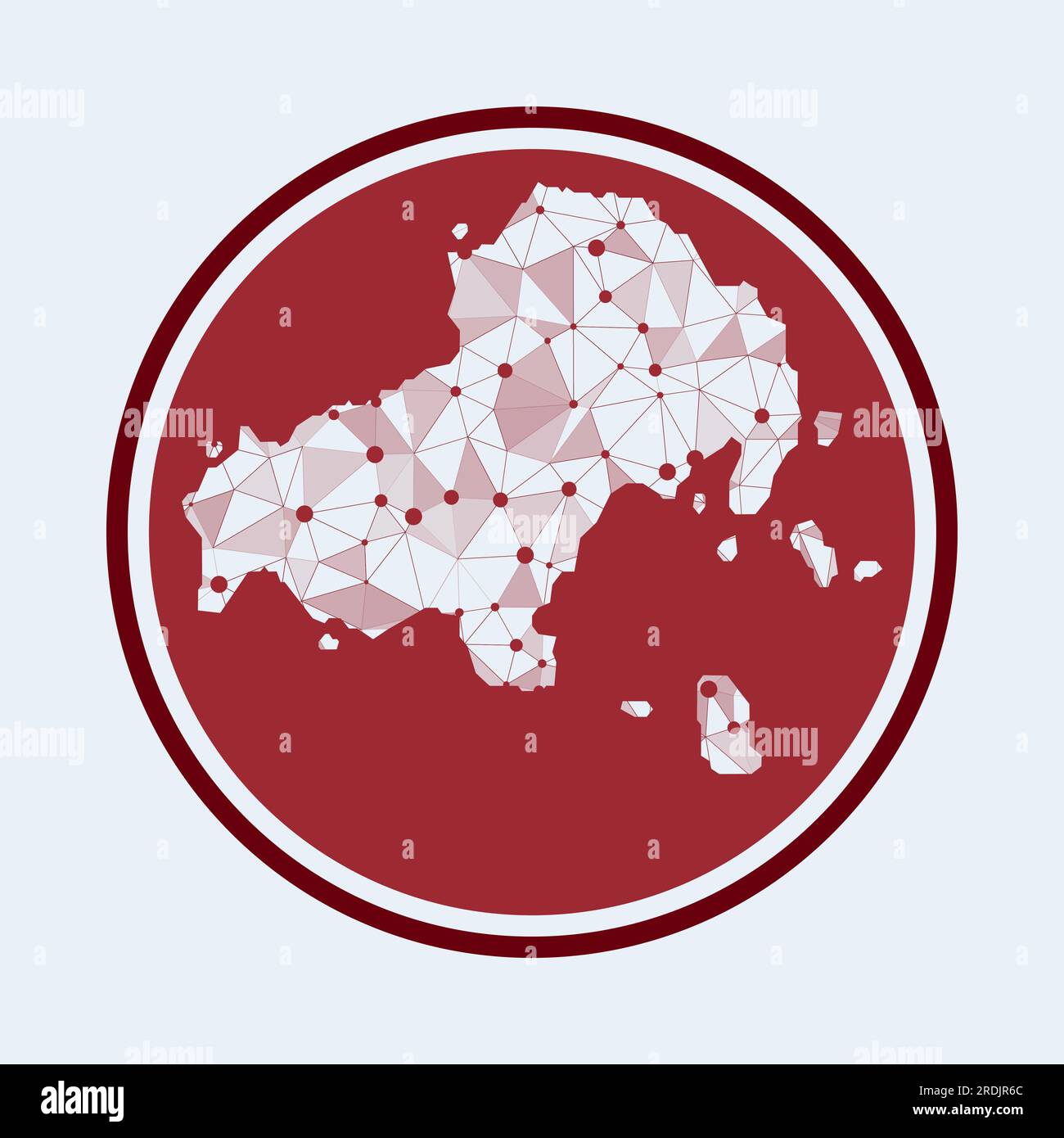 Tech mesh insignia Stock Vector Images - Alamy