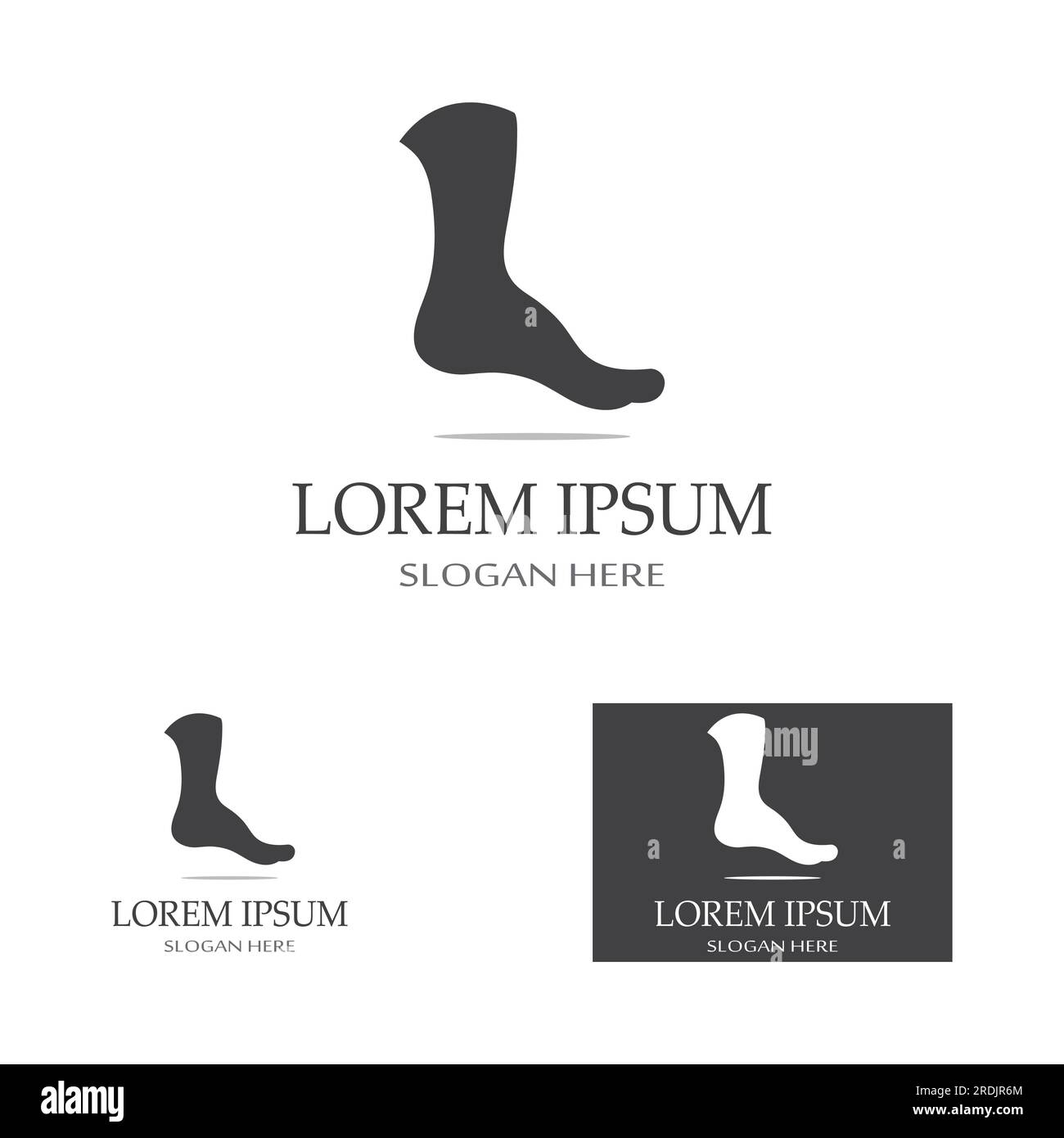 Foot logo design with a modern concept Stock Vector Image & Art - Alamy