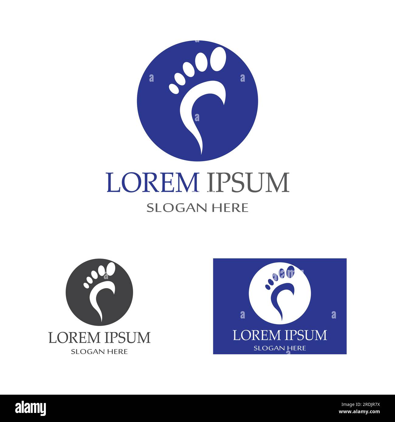 Foot logo design with a modern concept Stock Vector Image & Art - Alamy