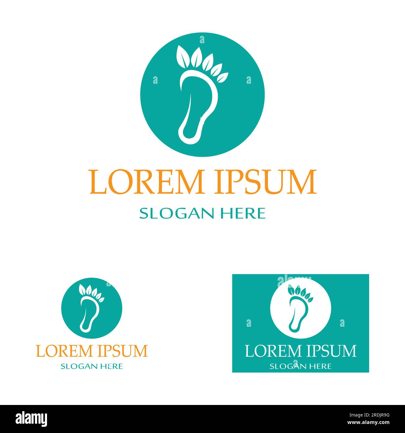 Foot logo design with a modern concept Stock Vector Image & Art - Alamy