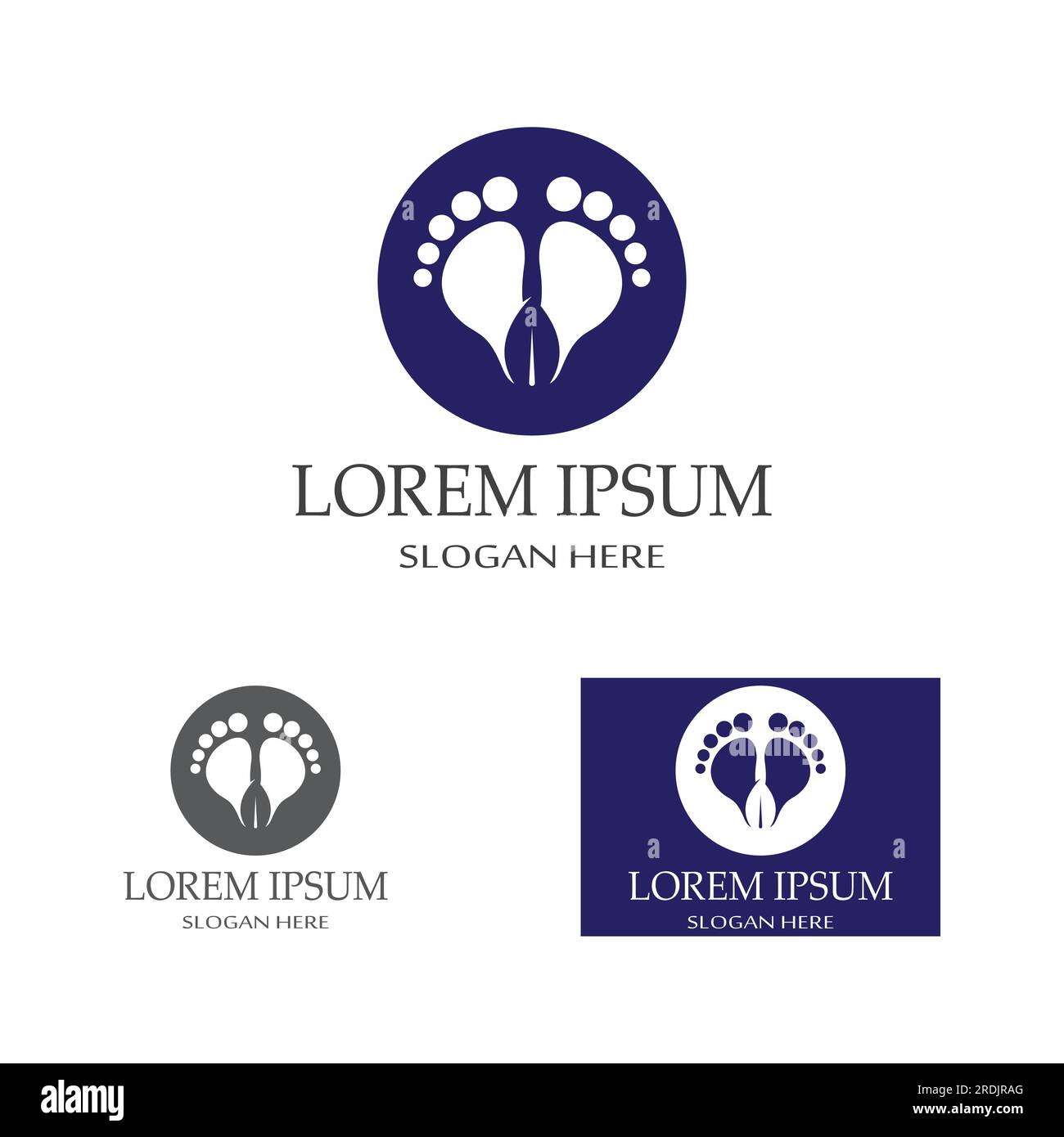 Foot logo design with a modern concept Stock Vector Image & Art - Alamy