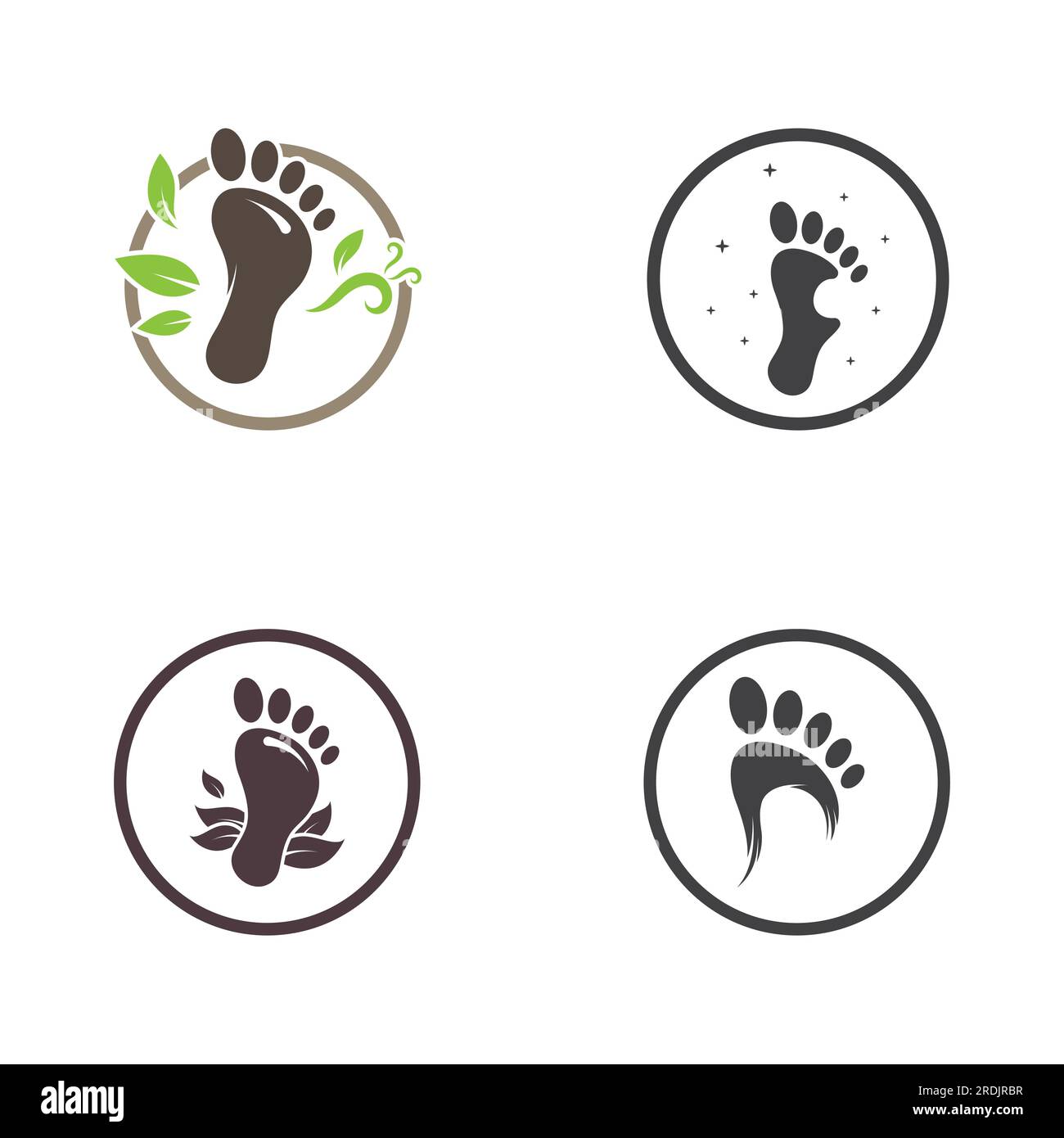 Foot logo design with a modern concept Stock Vector Image & Art - Alamy