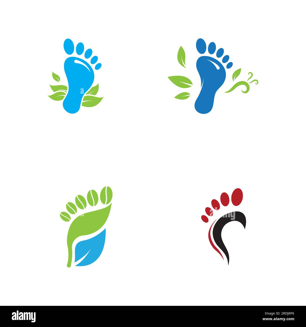 Foot logo design with a modern concept Stock Vector Image & Art - Alamy
