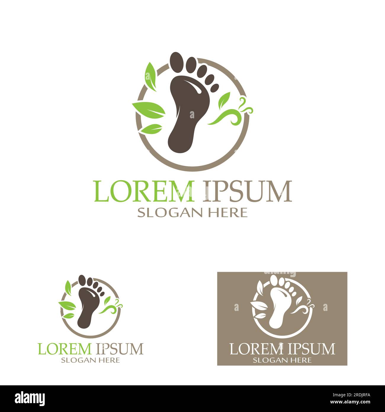 Foot logo design with a modern concept Stock Vector Image & Art - Alamy