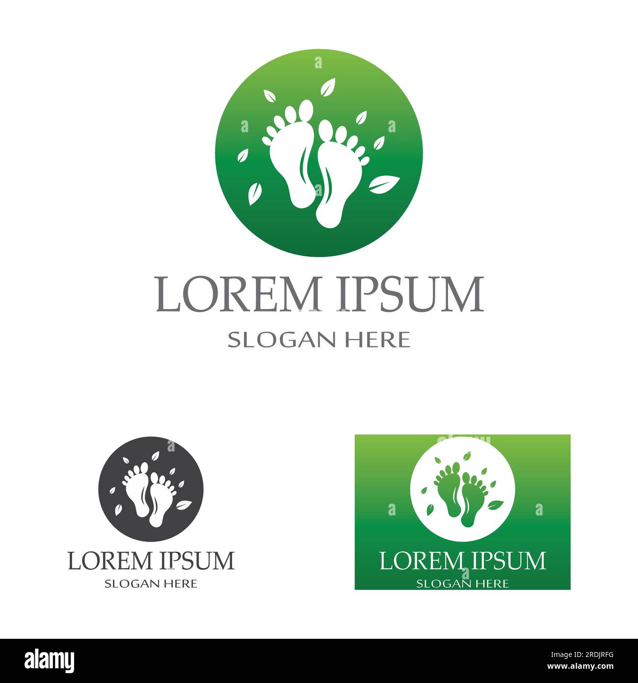 Foot logo design with a modern concept Stock Vector Image & Art - Alamy