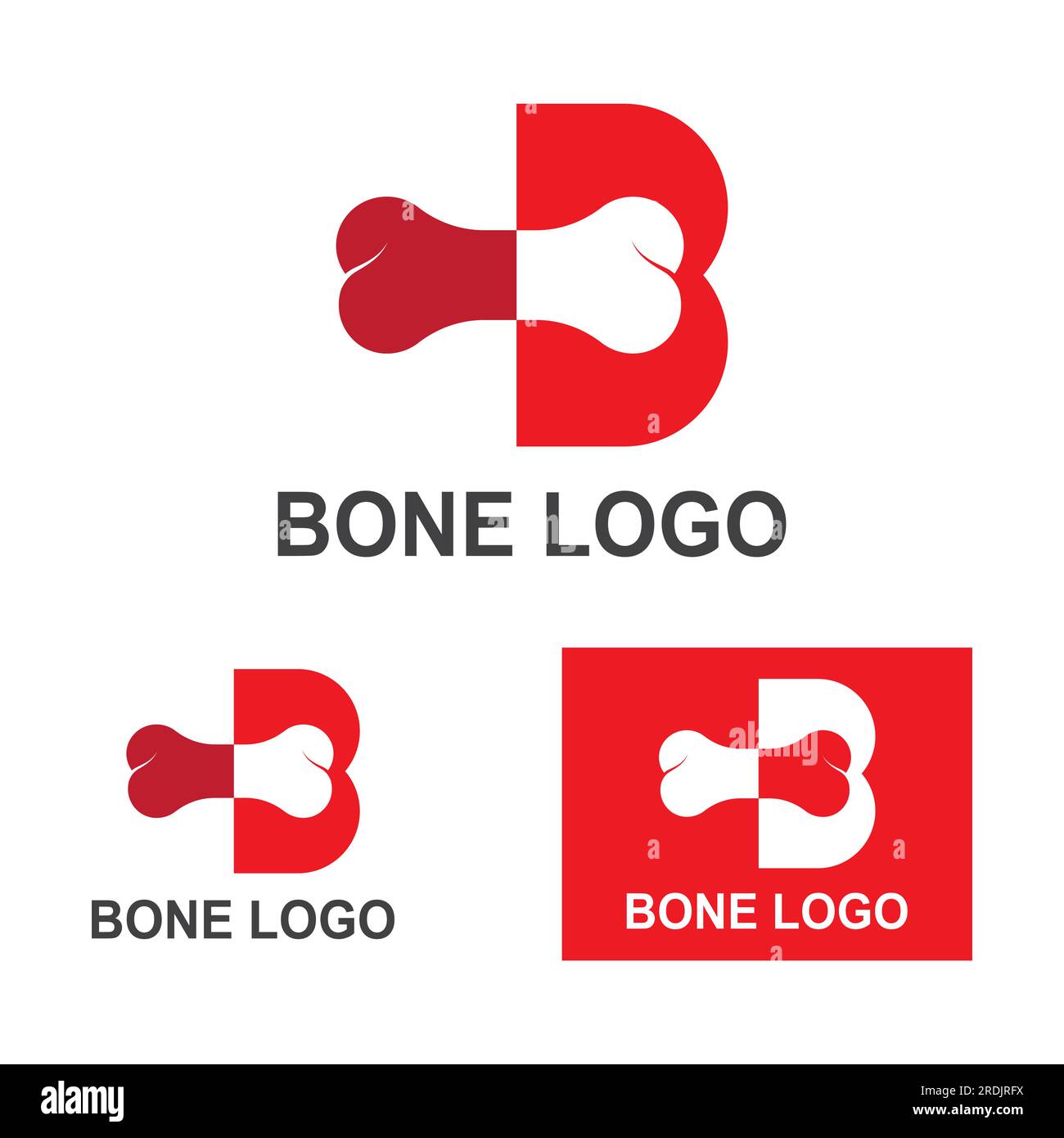 Bone logo icon vector design Stock Vector Image & Art - Alamy