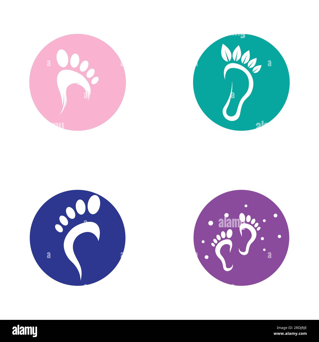 Foot logo design with a modern concept Stock Vector Image & Art - Alamy