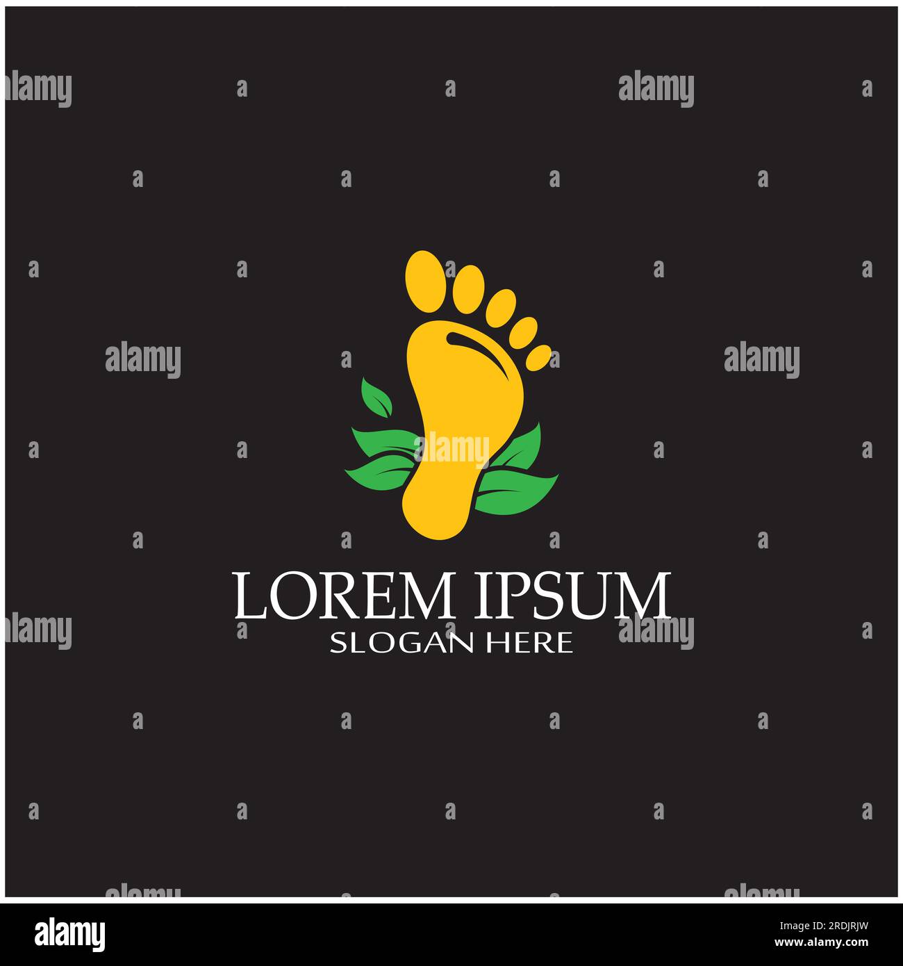 Foot logo design with a modern concept Stock Vector Image & Art - Alamy