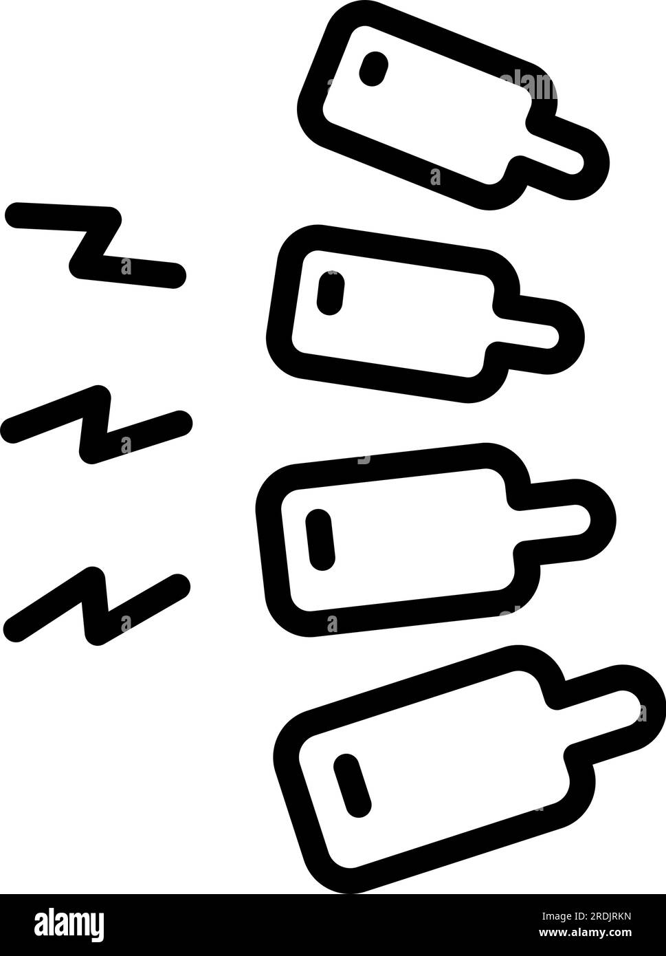 Back pain outline icon. Spine bones and structure. Medicine and anatomy ...