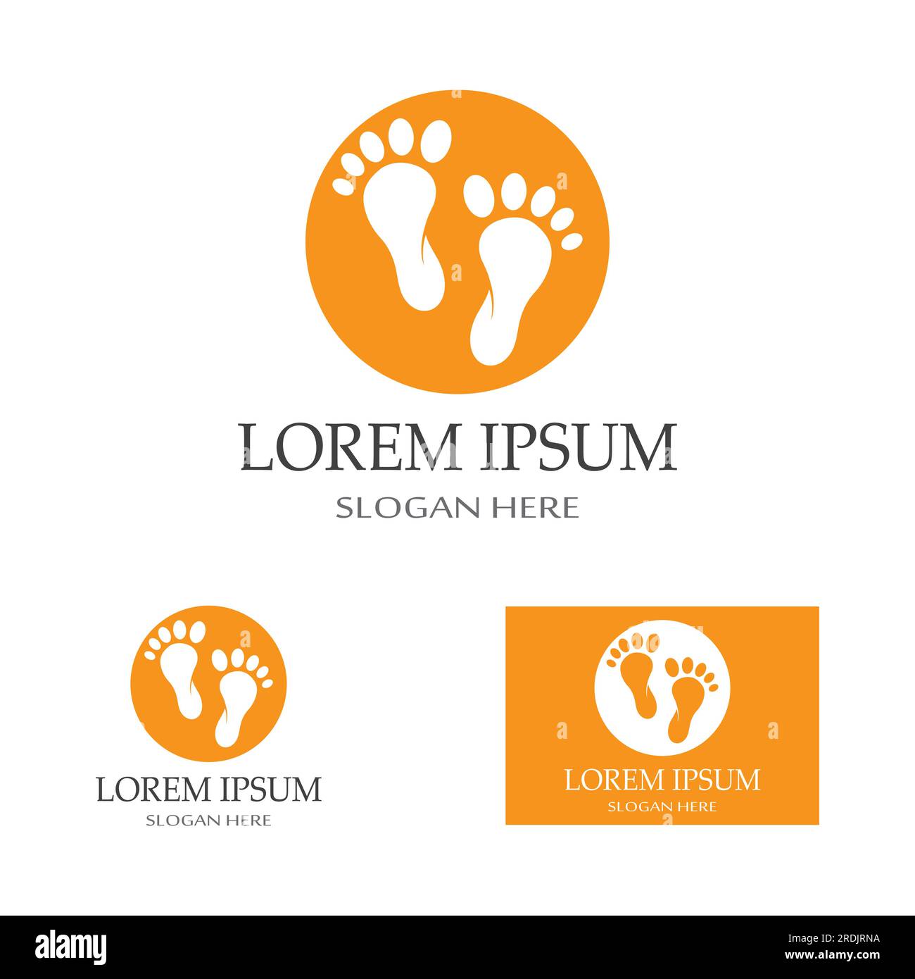 Foot logo design with a modern concept Stock Vector Image & Art - Alamy