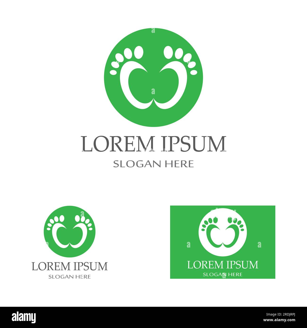 Foot logo design with a modern concept Stock Vector Image & Art - Alamy