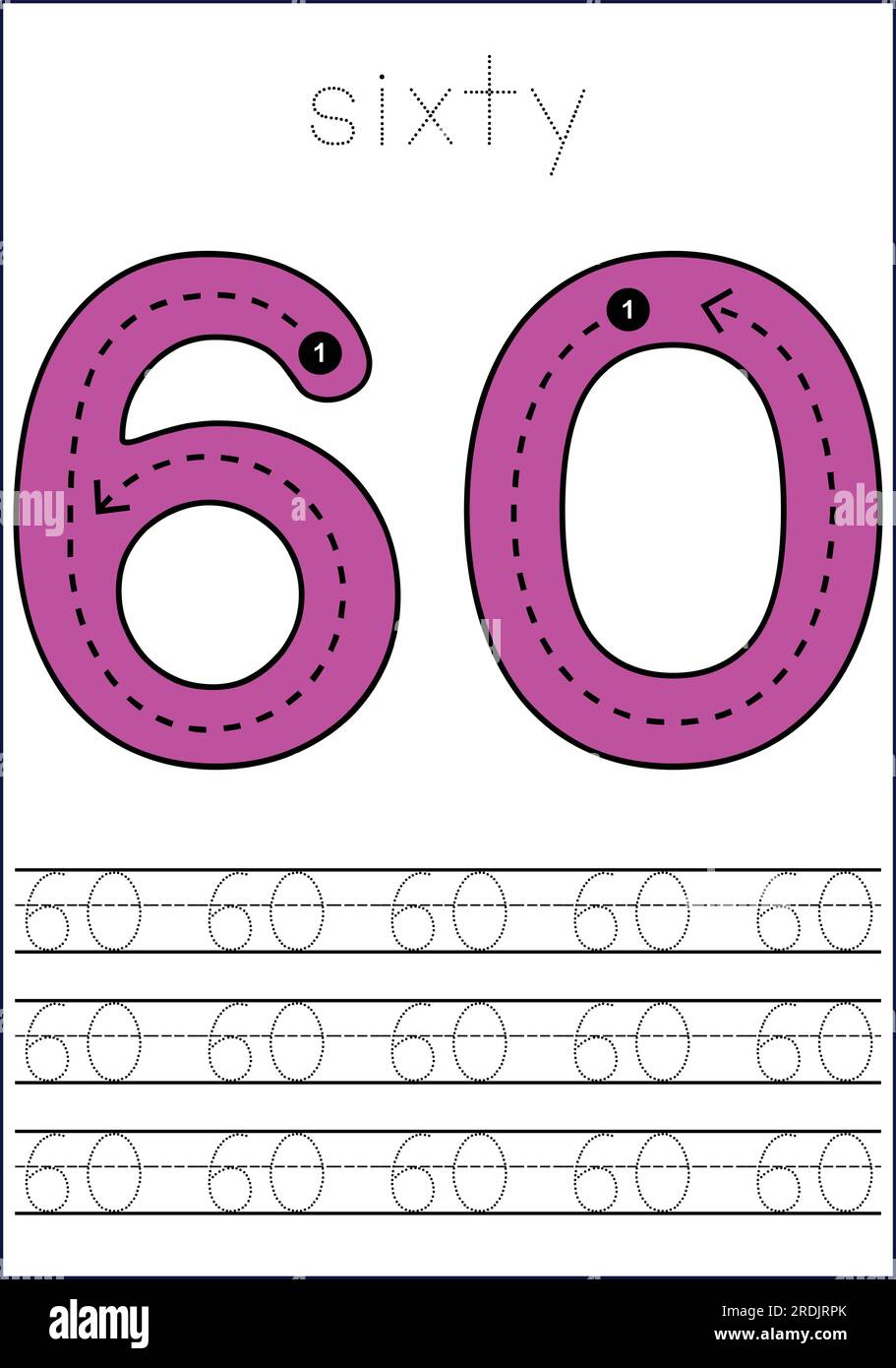Learning numbers printables hi-res stock photography and images - Alamy