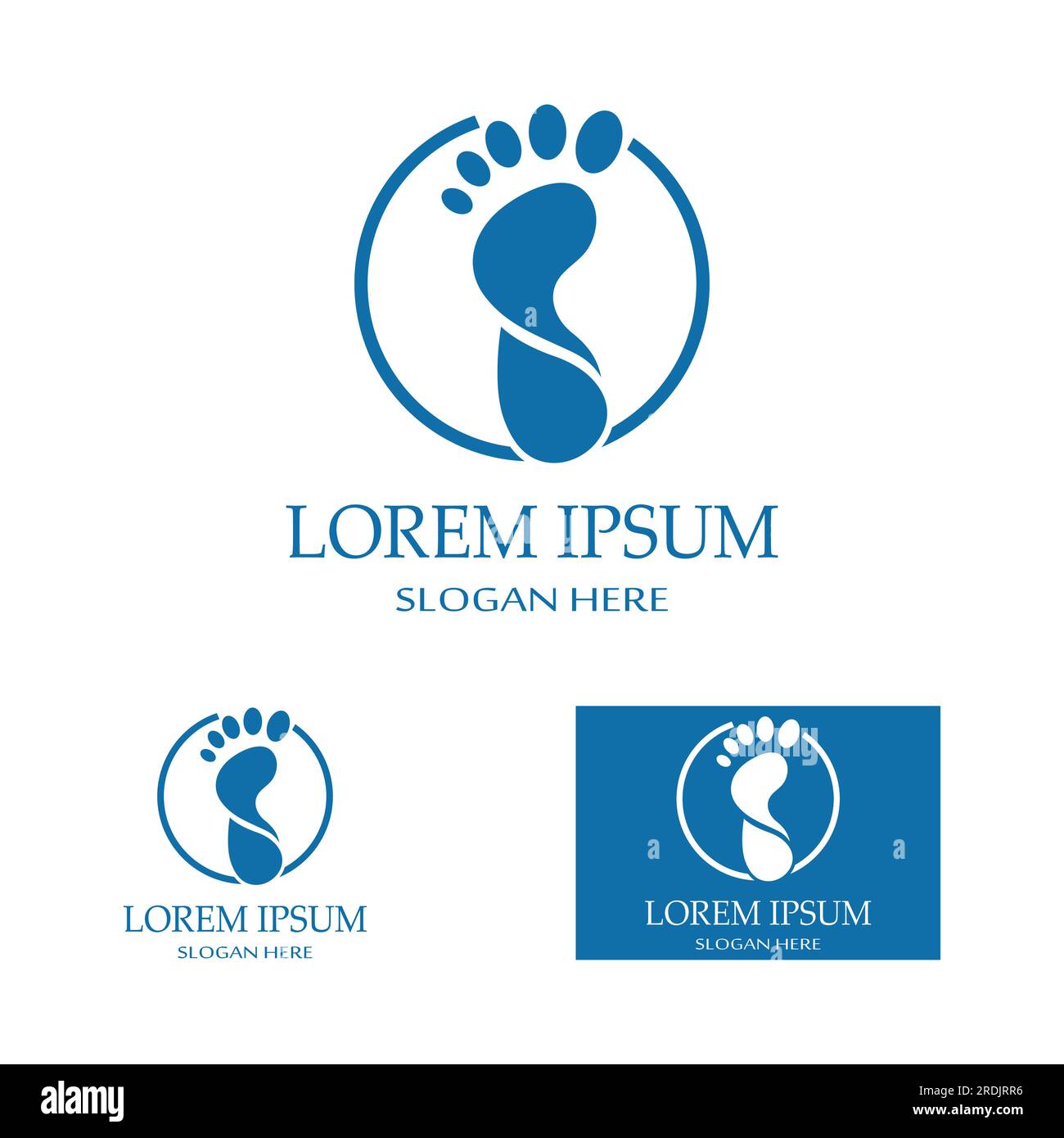 Foot logo design with a modern concept Stock Vector Image & Art - Alamy