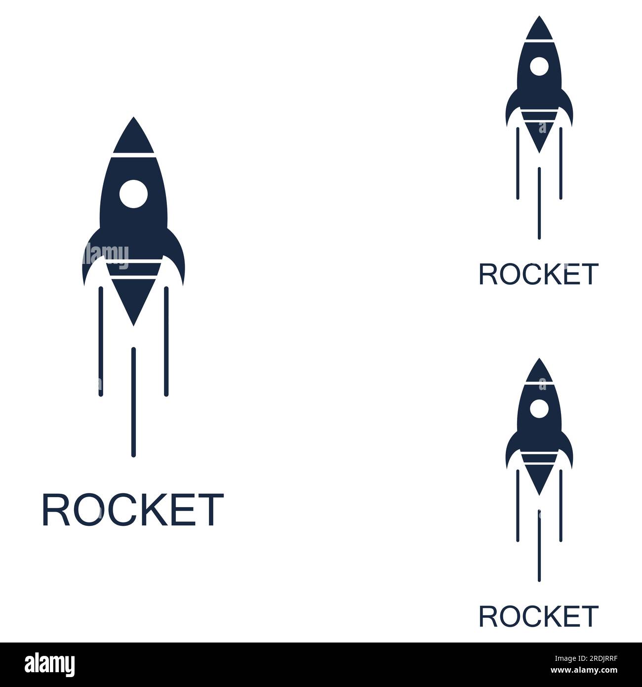Rocket logo and symbol design vector Stock Vector Image & Art - Alamy