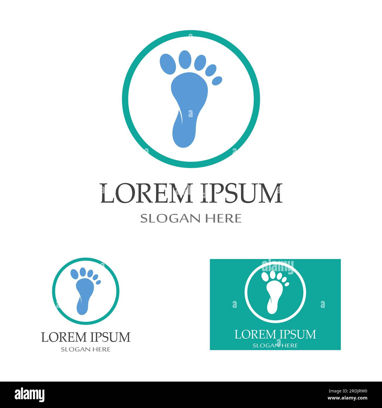 Foot logo design with a modern concept Stock Vector Image & Art - Alamy