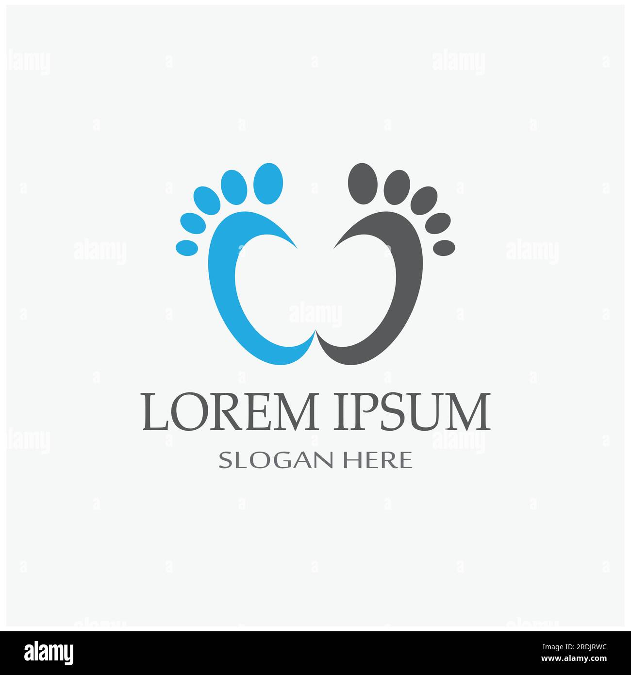 Foot logo design with a modern concept Stock Vector Image & Art - Alamy